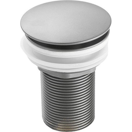 Válvula click clack gun metal tapón para lavabo