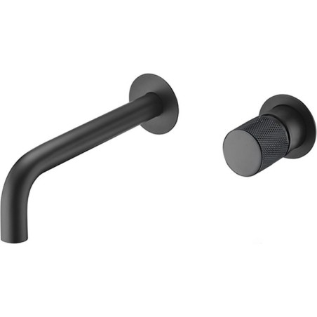Grifo empotrado maneta monomando luxury negro mate